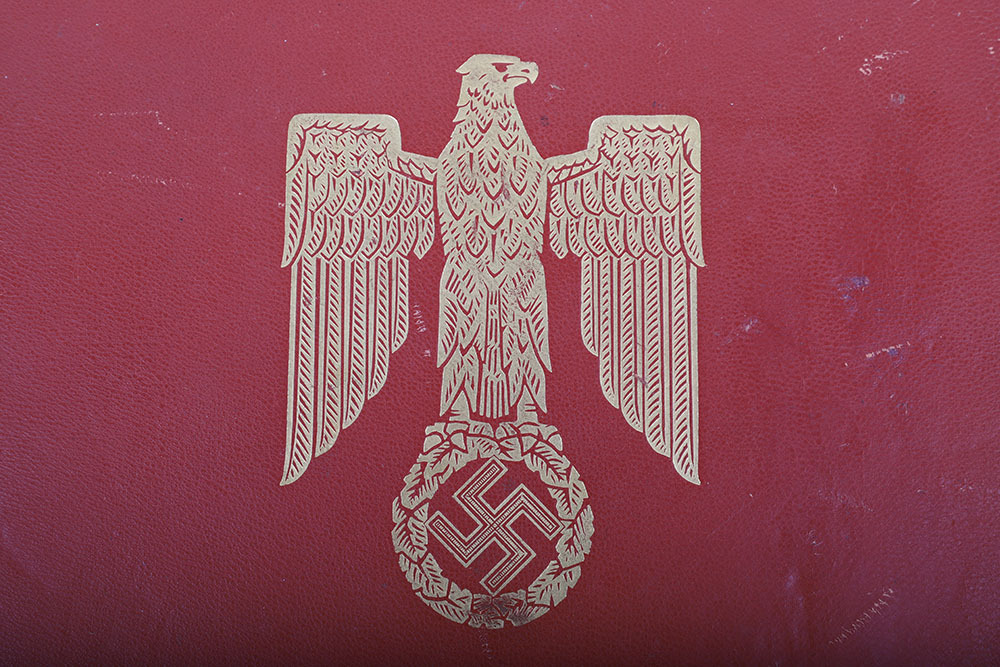 GERMAN WWII FORMAL KNIGHTS CROSS DOCUMENT & FOLDER TO ARMY MAJOR ...