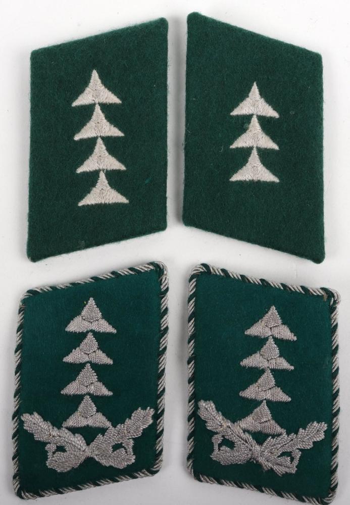 2x Pairs of Luftwaffe Enlisted Ranks Administration Section Tunic ...