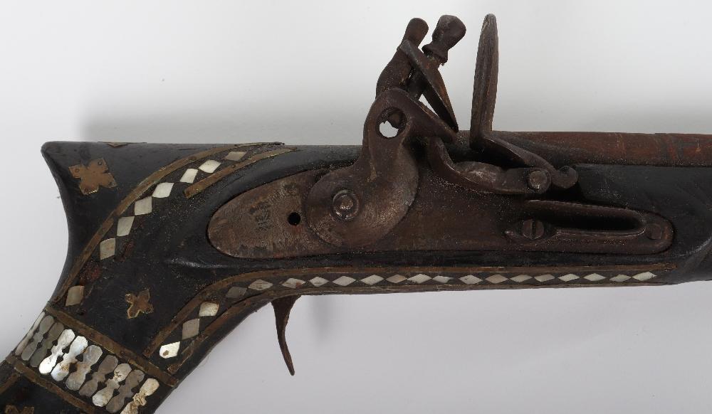 Decorative North Indian Flintlock Gun Jezail, 19th Century