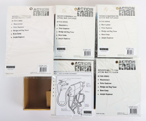 A Box of Five Action Man Explorer High Altitude Accessory Packs 40th ...