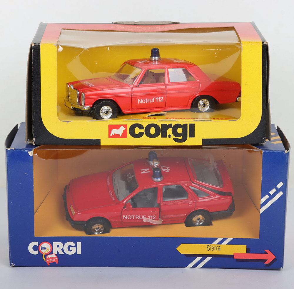 Corgi 284 Mercedes 240D German Export Fire Car