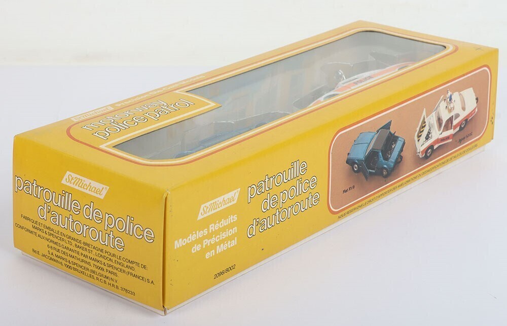 Scarce Corgi Motorway Police Patrol Gift Set made for Marks & Spencer