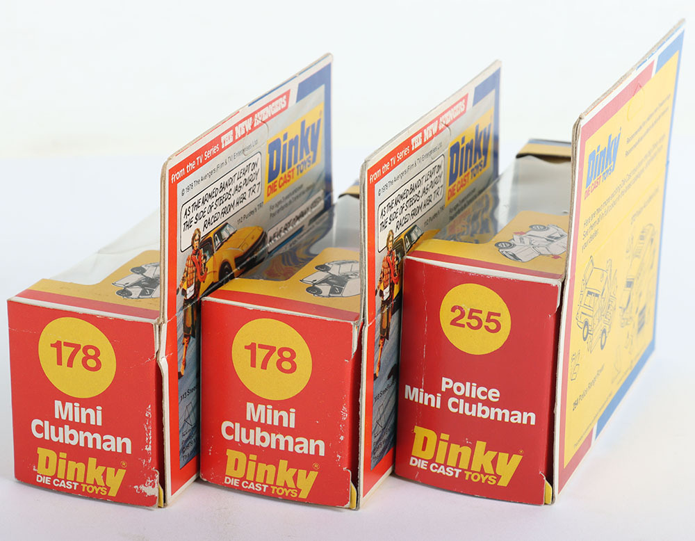 Three Dinky Toys Mini Clubman Models