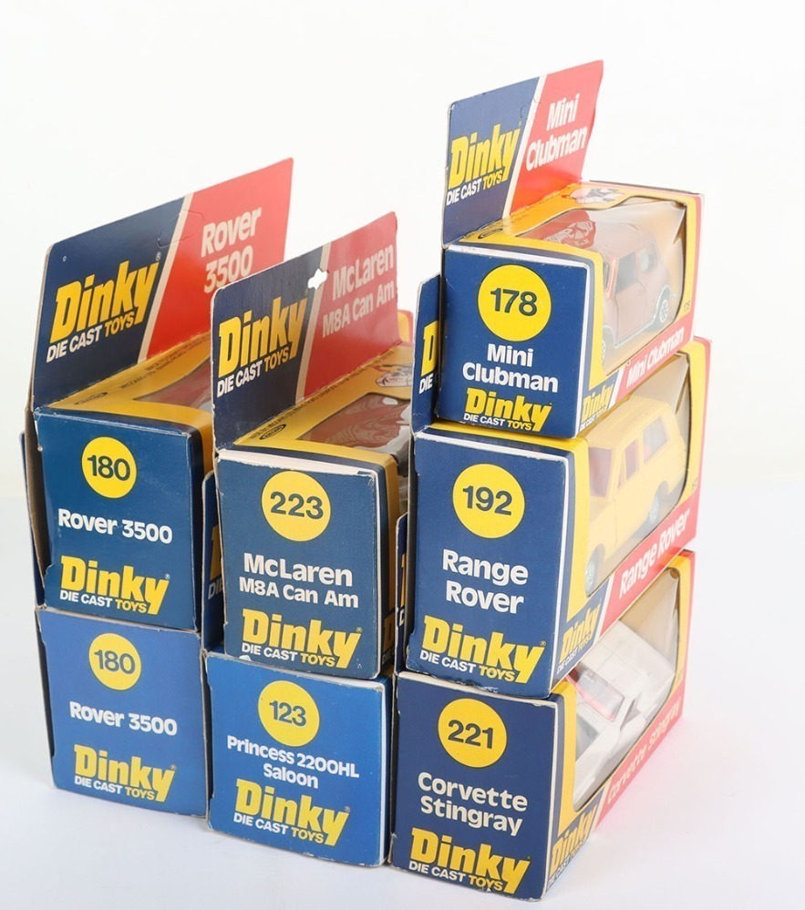 Seven Boxed Dinky Toys Model Cars