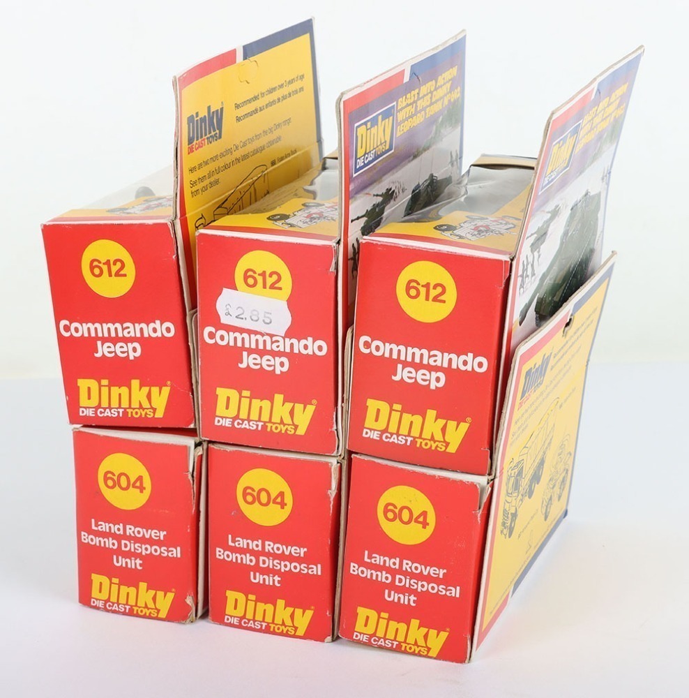 Six Dinky Military Models