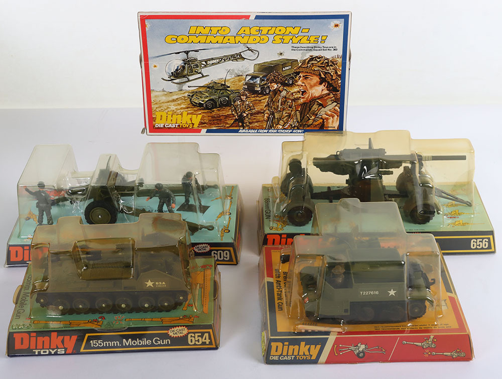 Five Dinky Toys Military Models,