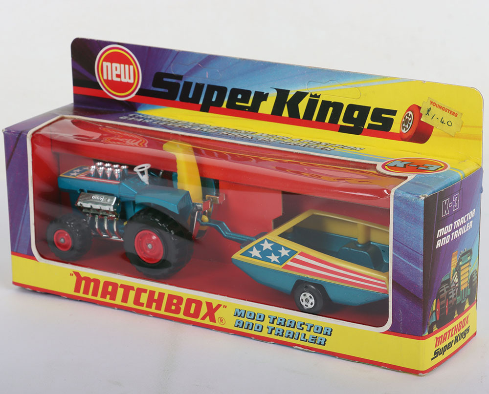 Matchbox SuperKings K-3 Mod Tractor and Trailer