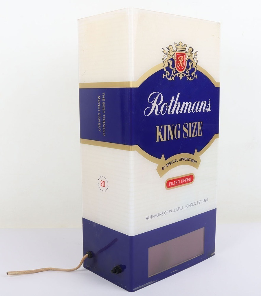 Rothmans King-size Cigarette Shop Display light & Digital Clock