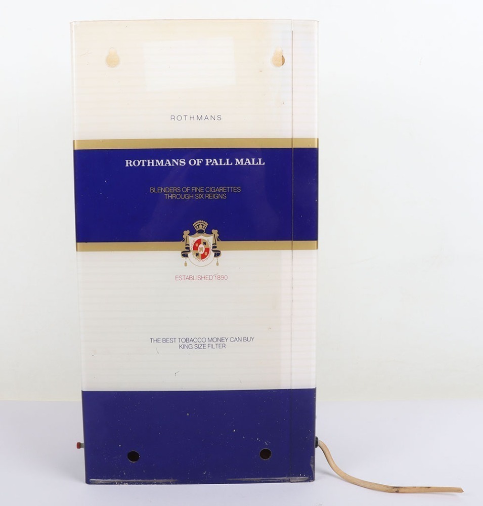 Rothmans King-size Cigarette Shop Display light & Digital Clock
