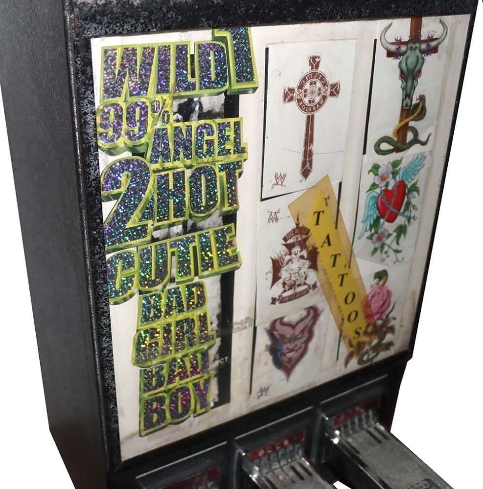 Vintage Coin Operated Tattoo Sticker and Decals Machine