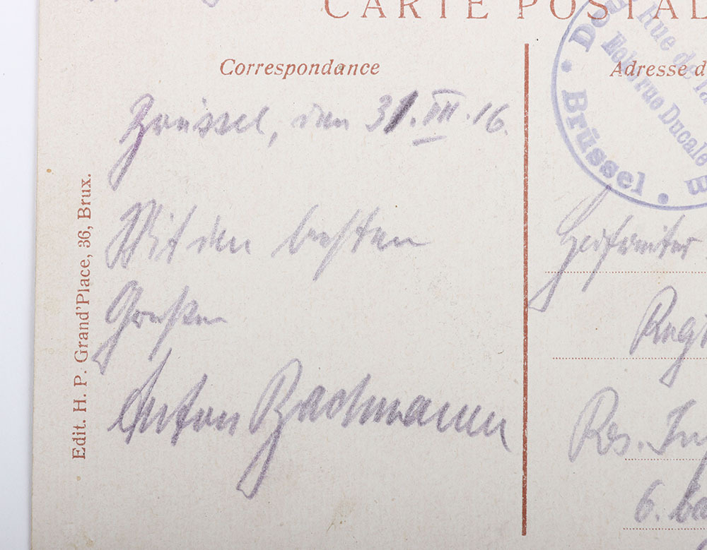 Historically Interesting Postcard Addressed to Adolf Hitler in 1916
