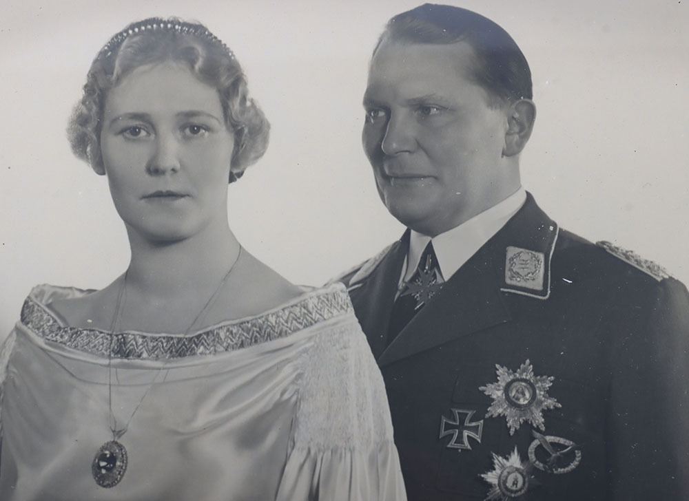 Third Reich Hermann Göring and Emmy Göring Signed Wedding Photograph