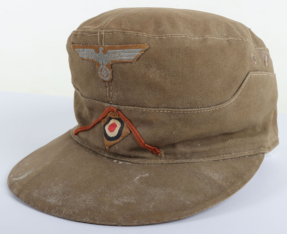 WW2 German Army Afrikakorps M-41 Field Cap for Field Police