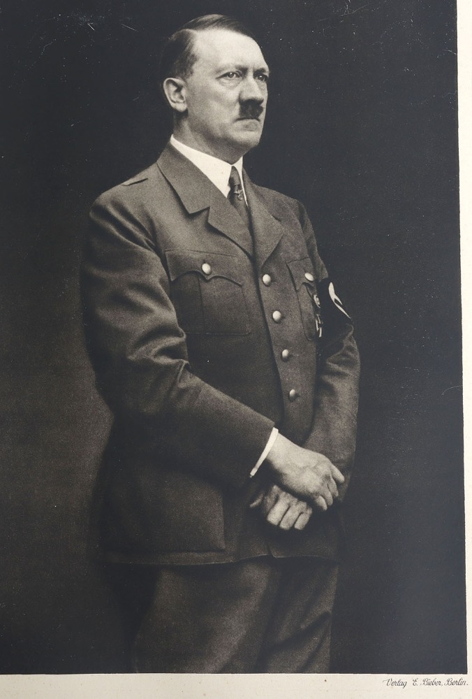 Large Formal Photograph of Adolf Hitler with Signed Dedication by ...