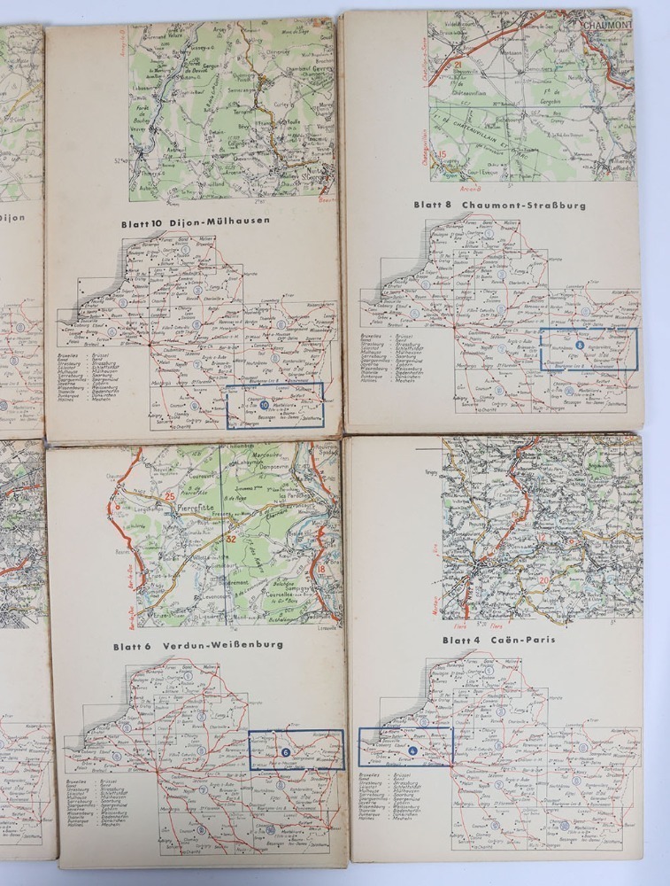 WW2 German Army 1940 Invasion Maps of France
