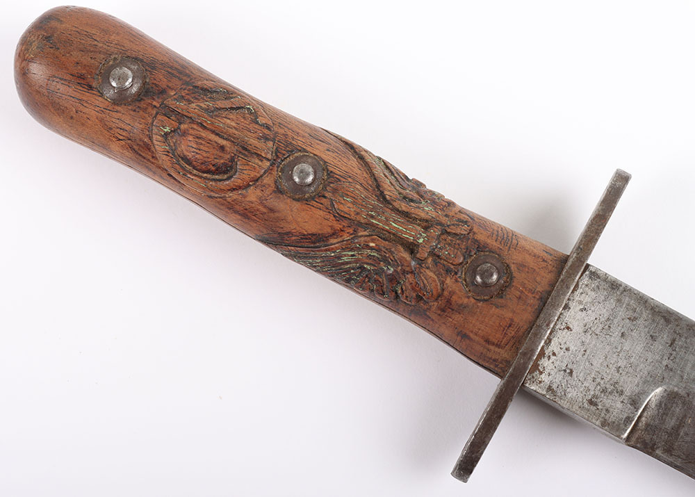 Rare WW2 Italian Paratroopers /Special Forces Personalised Fighting Knife