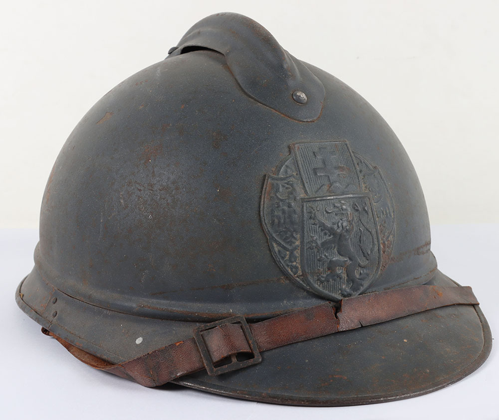 Scarce WW1 Czech Legion M-15 Adrian Steel Helmet