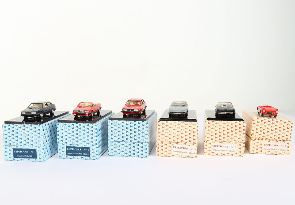 Six Replicars 1/43 scale model cars
