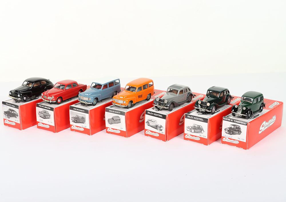 Seven Somerville Models 1/43 scale cars