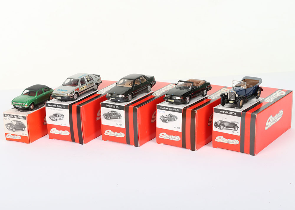 Five Somerville Models 1/43 scale cars