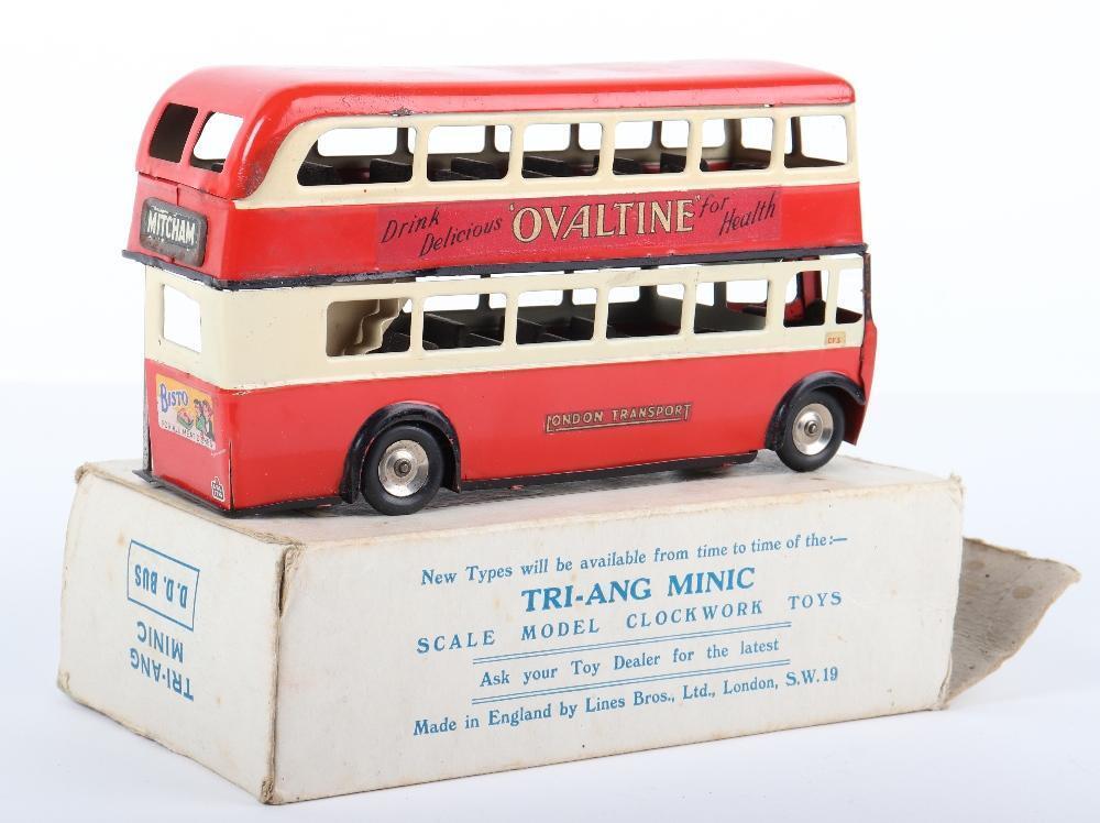 Boxed Triang Minic 60M Post War London Double Deck Bus
