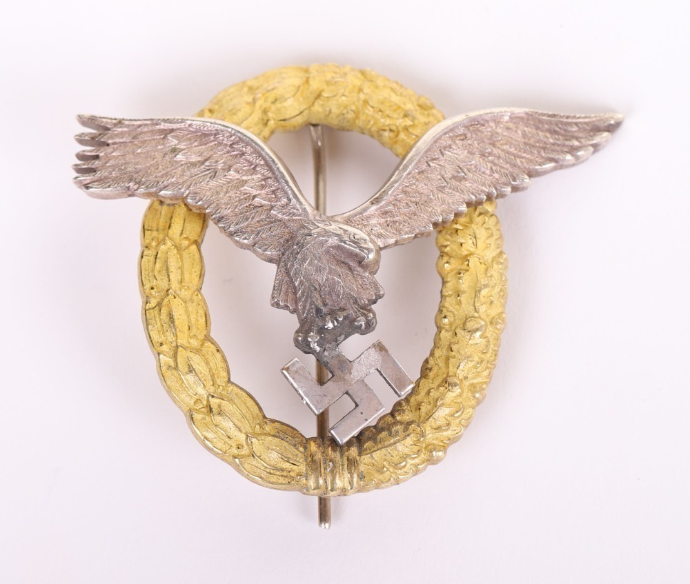 WW2 GERMAN LUFTWAFFE PILOT OBSERVERS QUALIFICATION BADGE