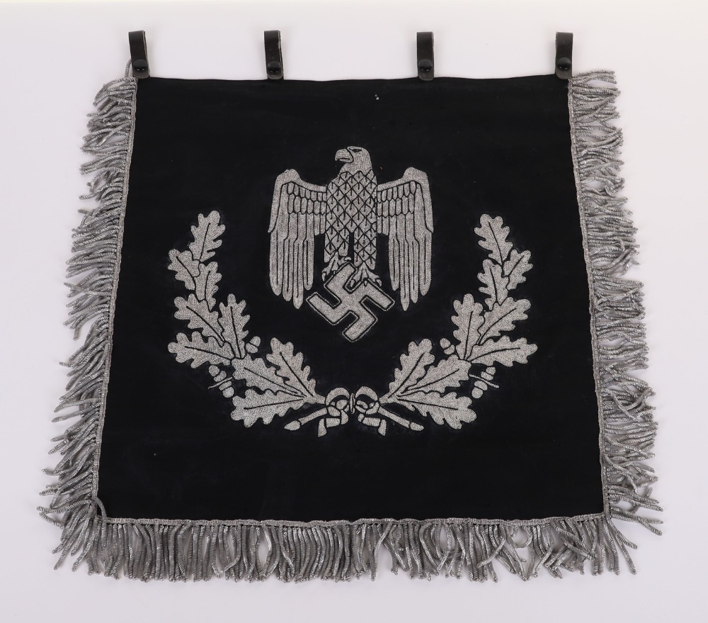 WW2 GERMAN PIONEER BATTALION NR 9 TRUMPET BANNER
