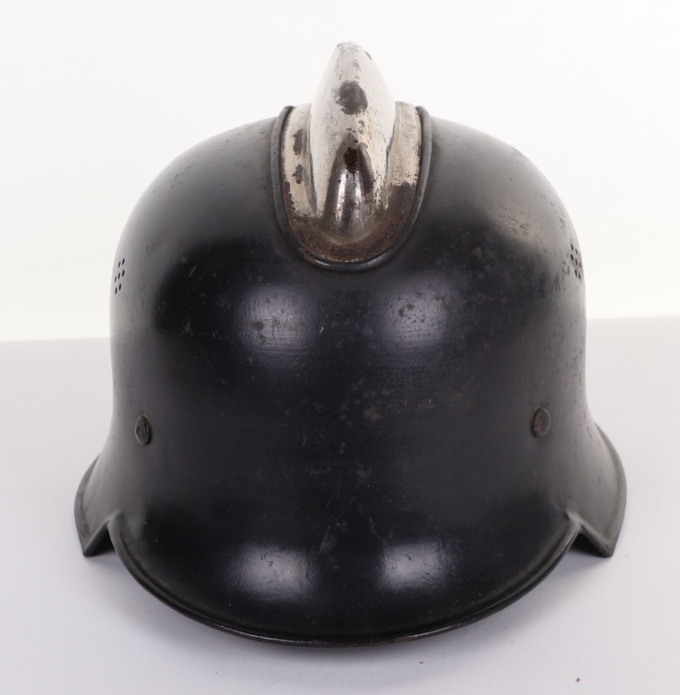 WW2 GERMAN FIRE POLICE STEEL HELMET