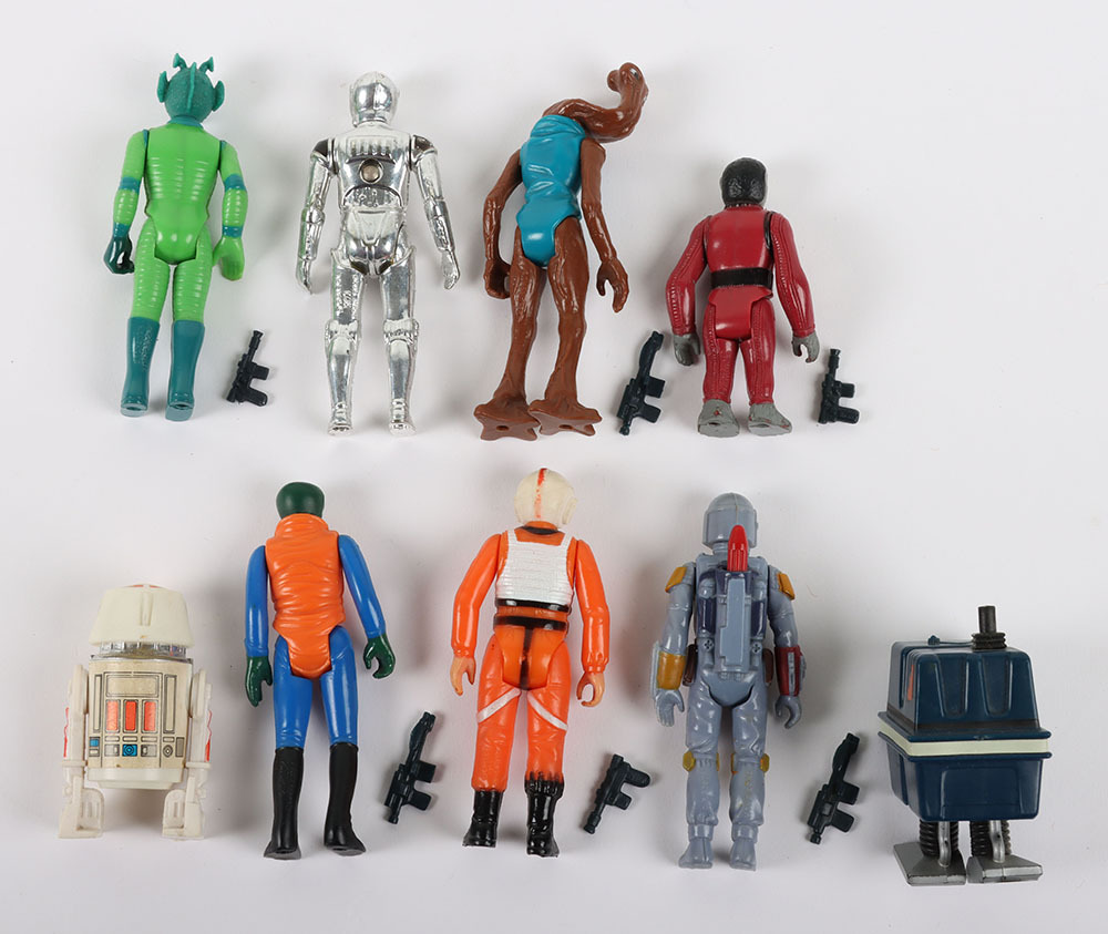 Nine Loose Second Wave Vintage Star Wars Figures