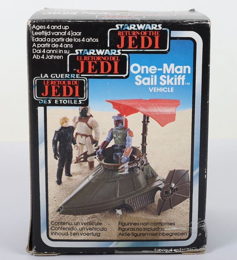 Vintage Star Wars One Man Sail Skiff Mini Rig 1983 Return of the Jedi ...