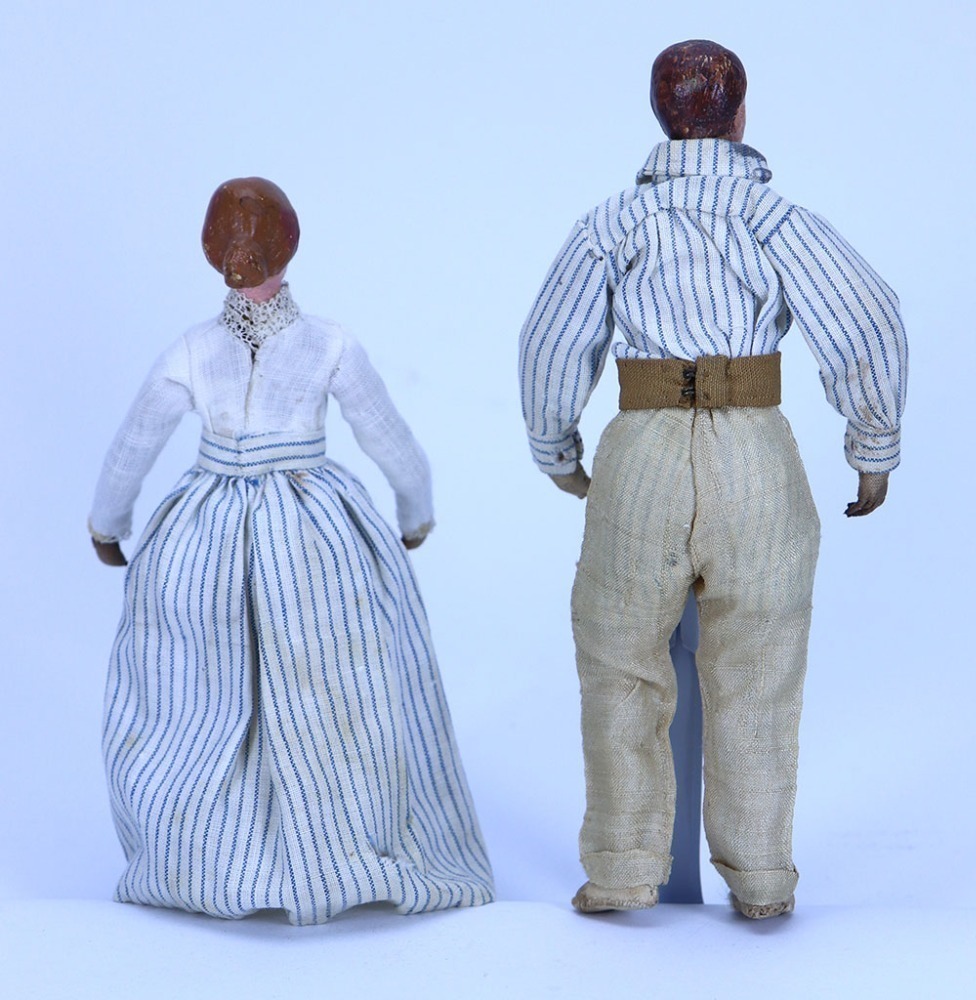 Extremely rare Kathe Kruse young Lady and Gentleman Dolls House Dolls ...