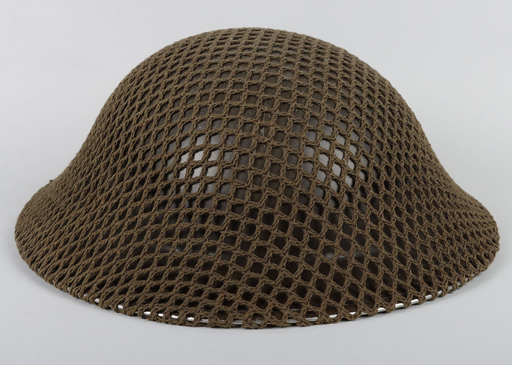 WW2 British Combat Helmet with Camouflage Net
