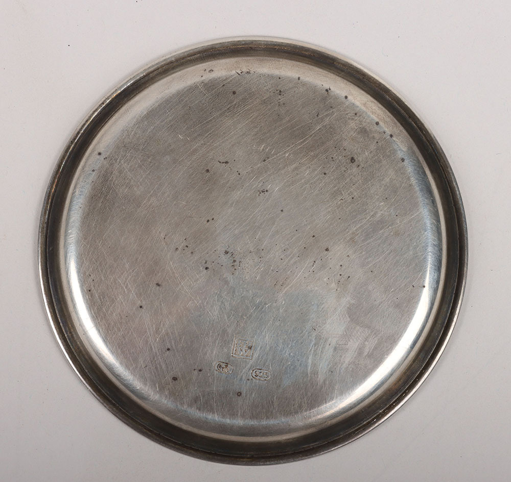 Third Reich Adolf Hitler Silverware Dish / Coaster