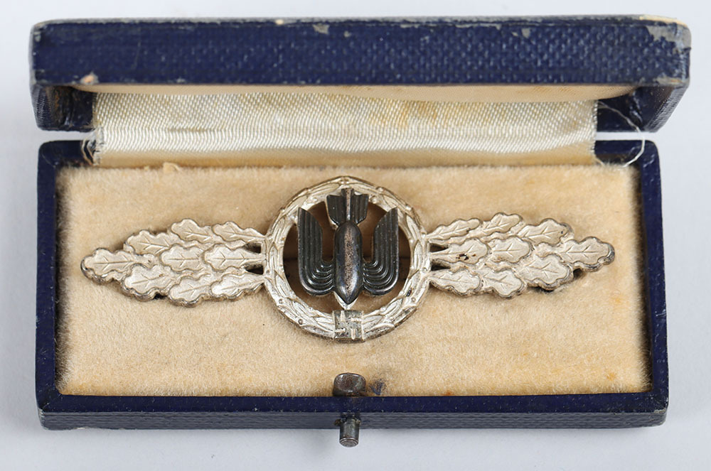 WW2 German Luftwaffe Bomber Operational Clasp in Silver by G.H. Osang ...