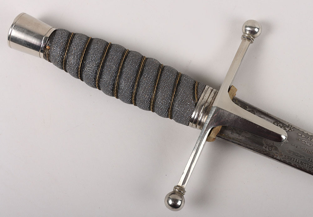 Late Victorian Highland Light Infantry Officers Cross-Hilt Presentation ...