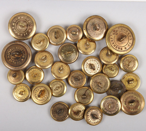 Gilt Mufti and Coatee Buttons (c1820-1860s)