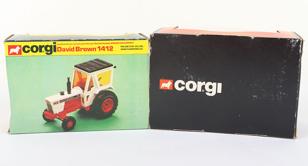 Two Boxed Corgi 55 David Brown 1412 Tractors