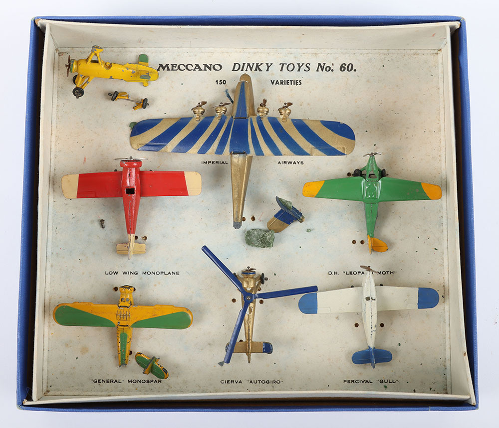Dinky Toys Pre-War Aeroplanes Set 60 1st issue