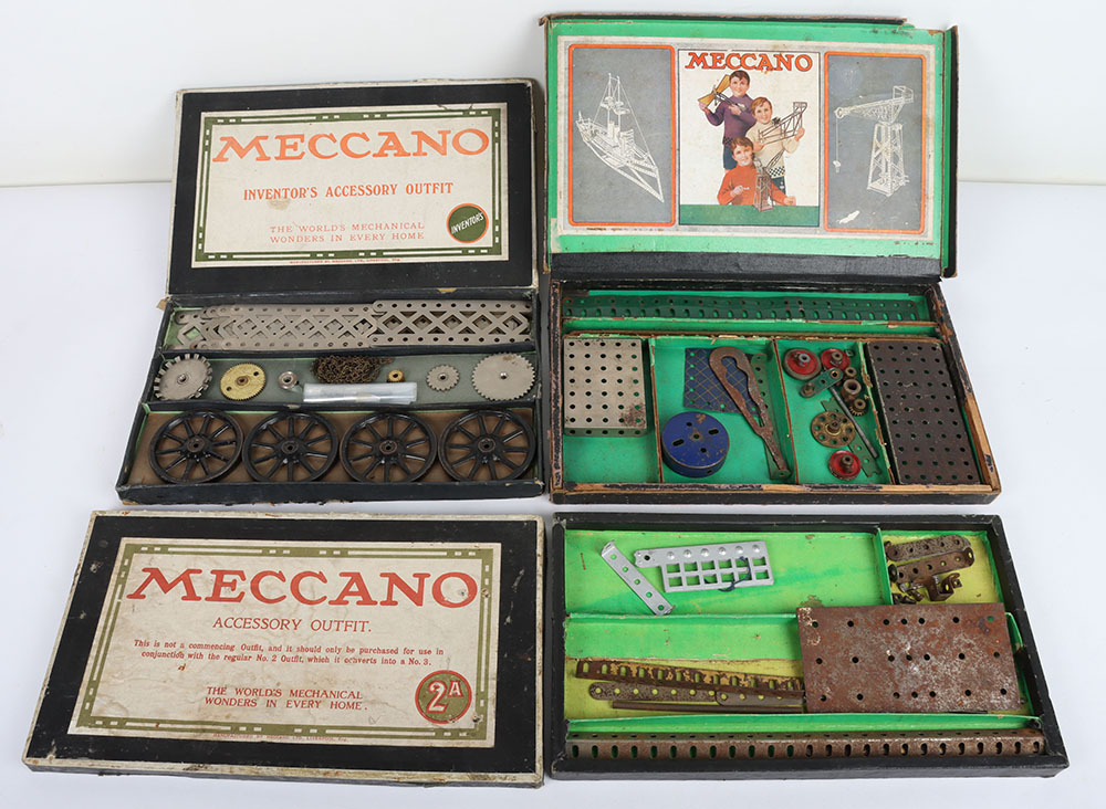 Selection of Meccano construction sets