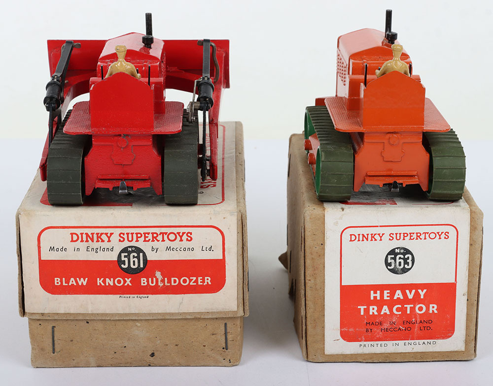 Two Dinky Supertoys Bulldozer & Heavy Tractor