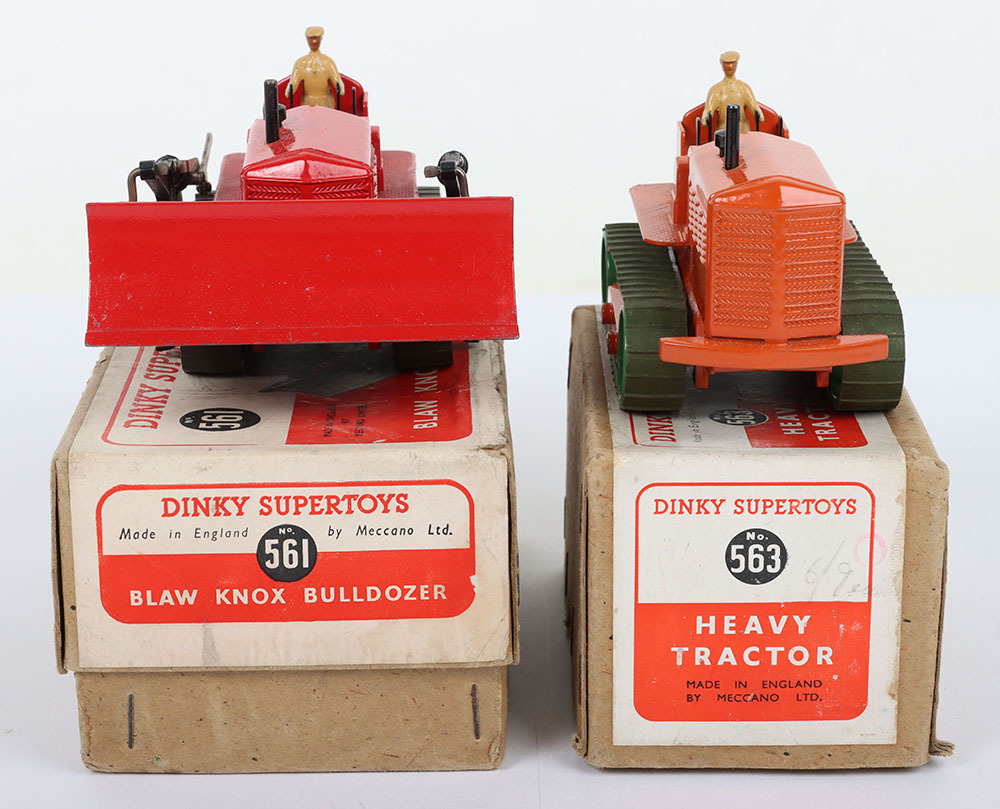 Two Dinky Supertoys Bulldozer & Heavy Tractor