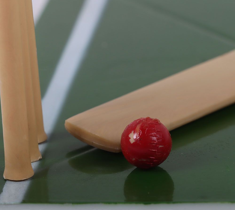 Vintage Action Man Cricketer on black painted head doll