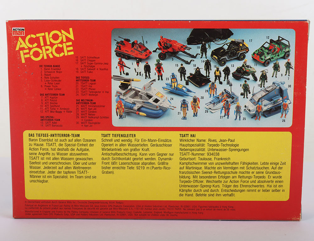 Vintage Action Force Q Force German Version TSATT Tiefengleiter with ...