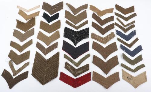 Selection of British Cloth Rank Chevrons