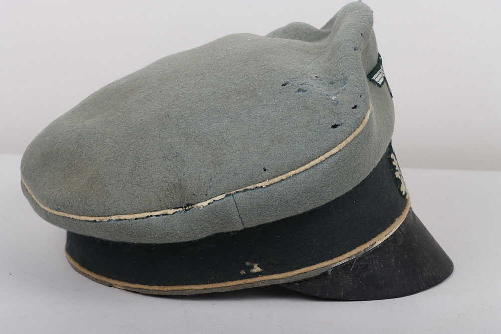 WW2 German Army (Heer) Infantry Officers Crusher Type Peaked Cap