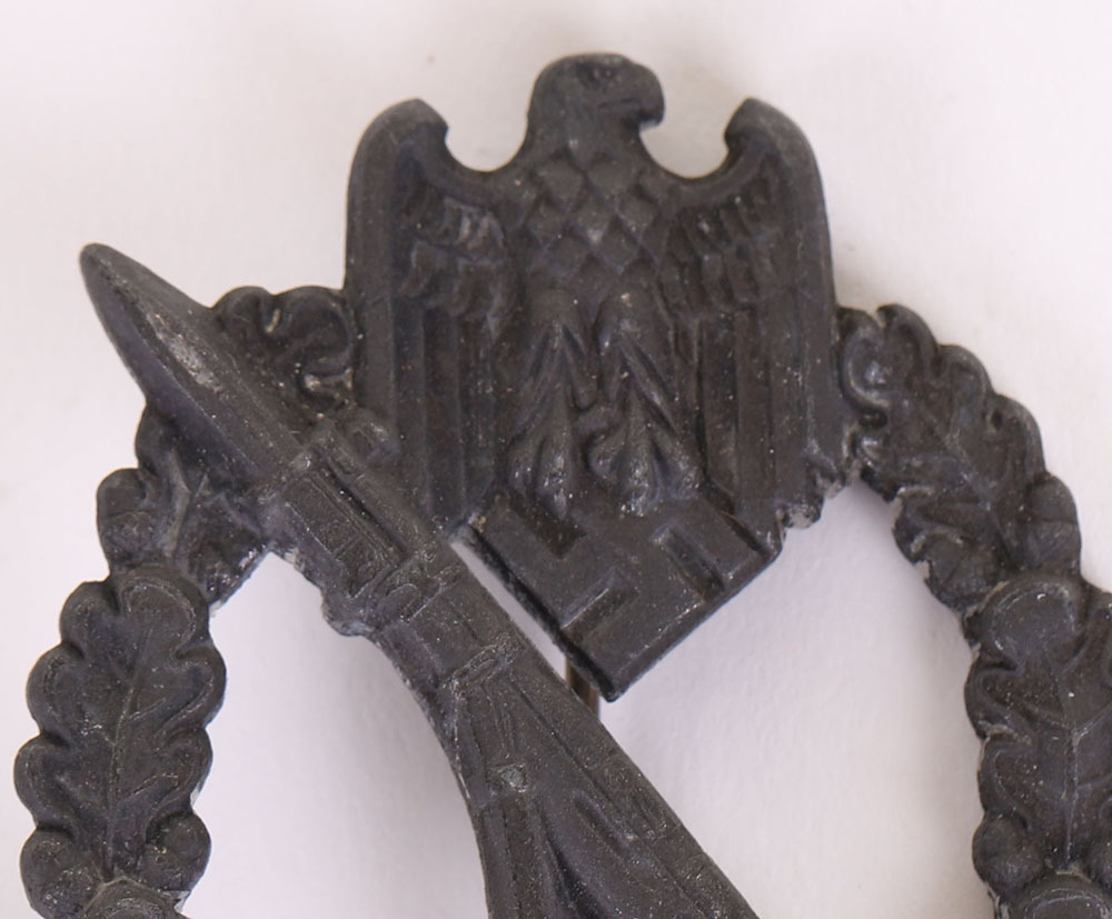 WW2 German Army / Waffen-SS Infantry Assault Badge in Silver, by GWL