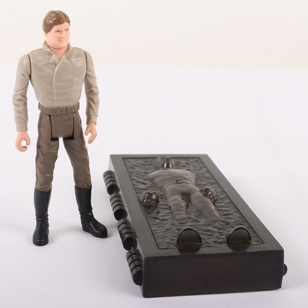 Vintage Star Wars Last 17 Han Solo and Carbonite Block action figure ...