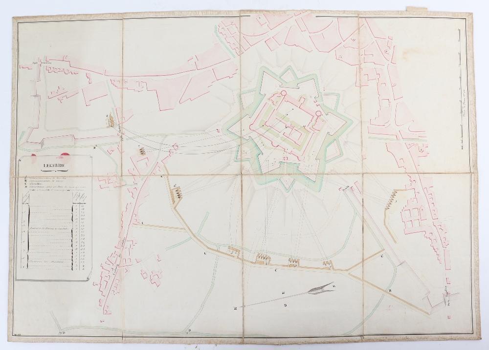 Signed Napoleonic Map