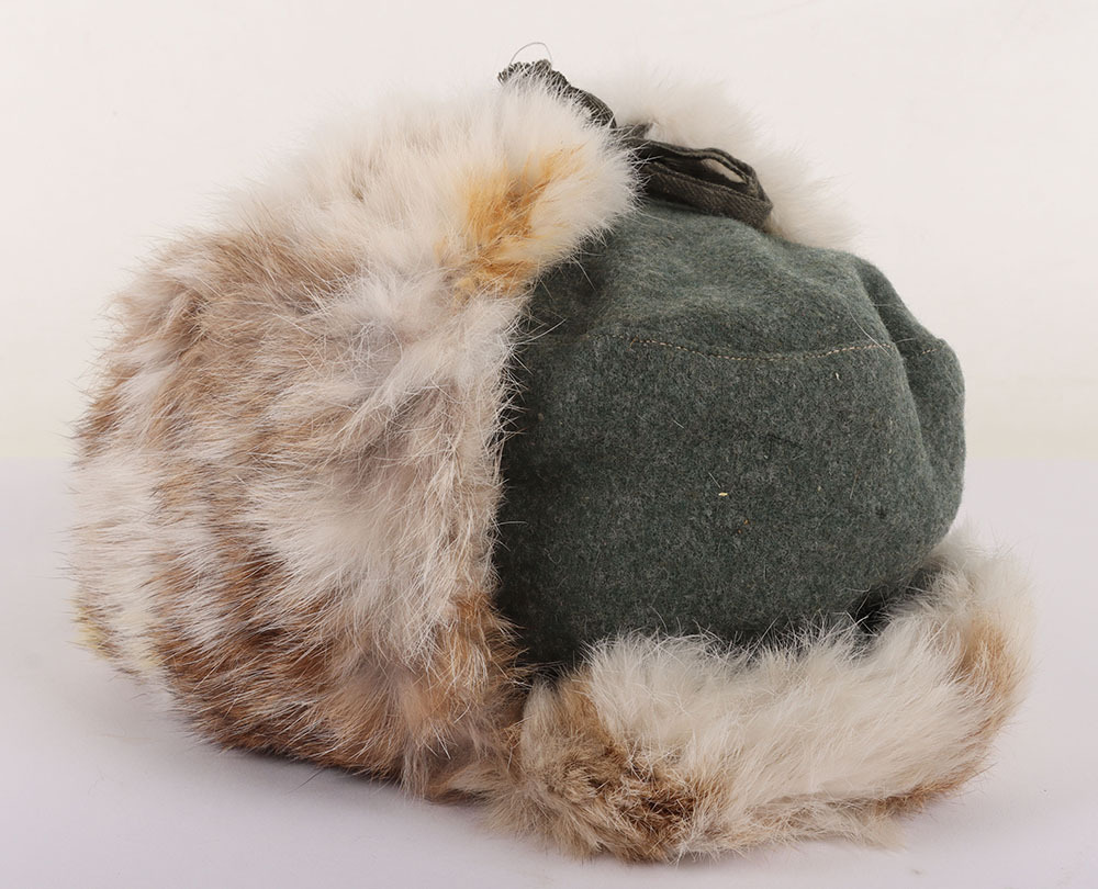 WW2 German Army or Waffen SS Winter Fur Field Cap “Pelzmütze”