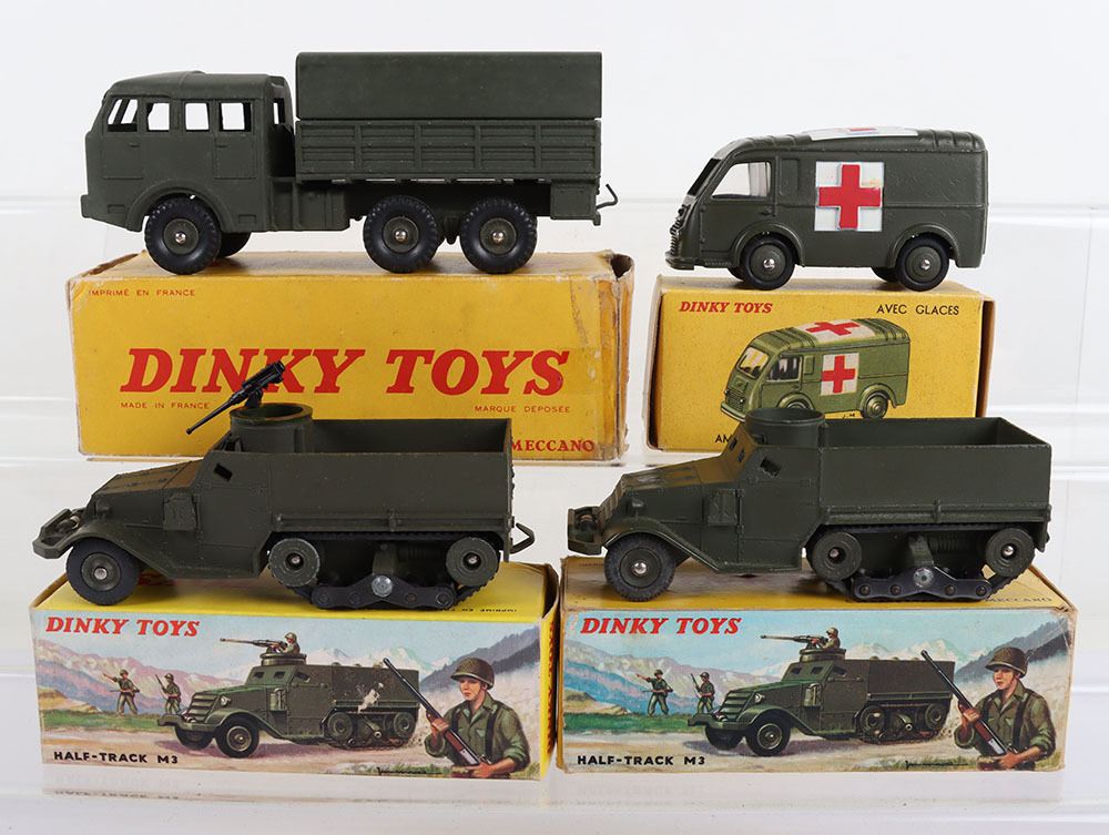 French Dinky boxed Military vehicles